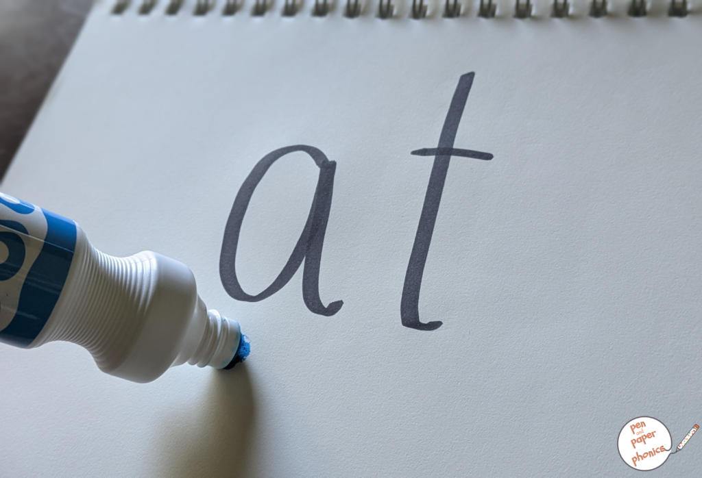 Vowel-Consonant Dot Art Words - Pen and Paper Phonics